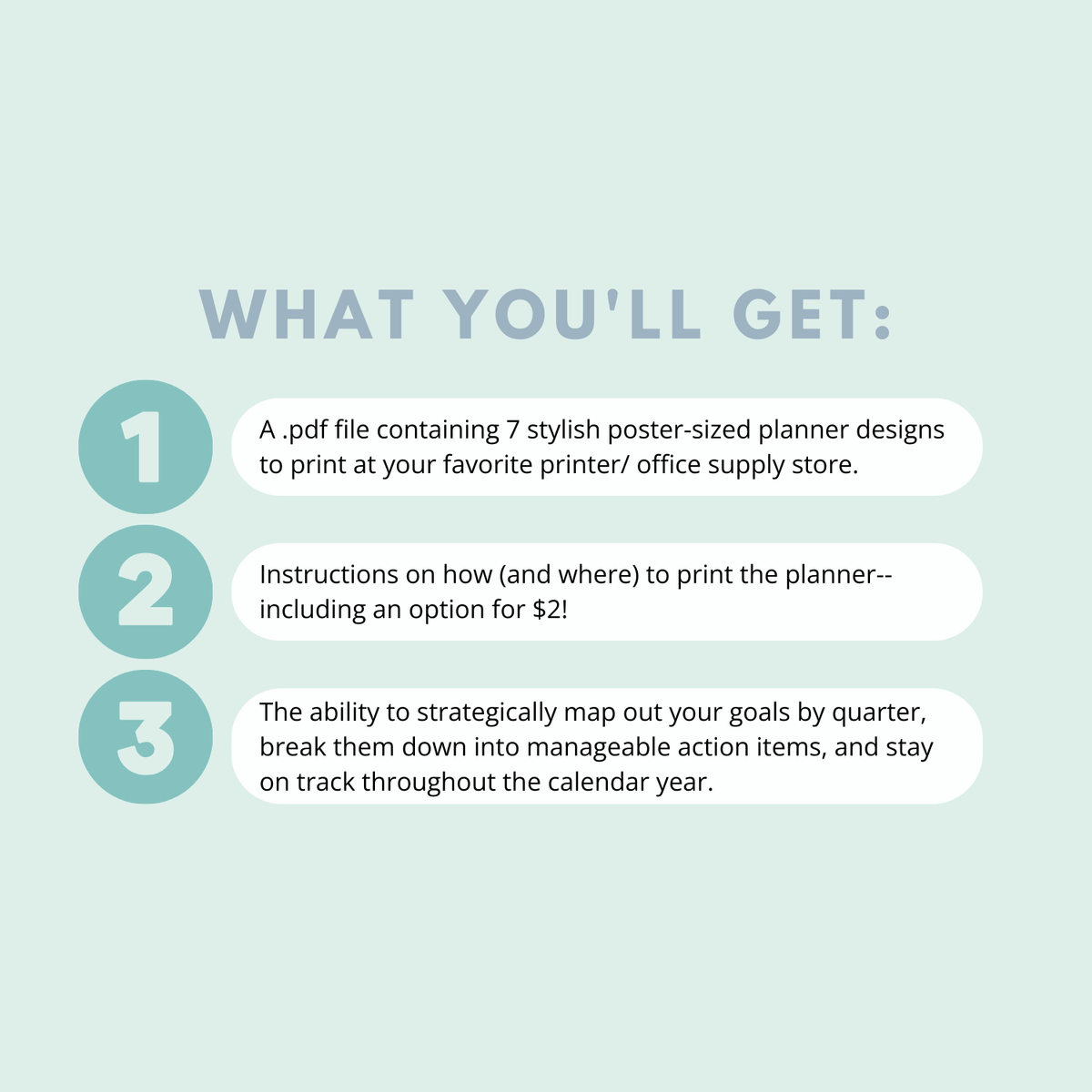 2024 Big Picture Poster Sized Wall Planner