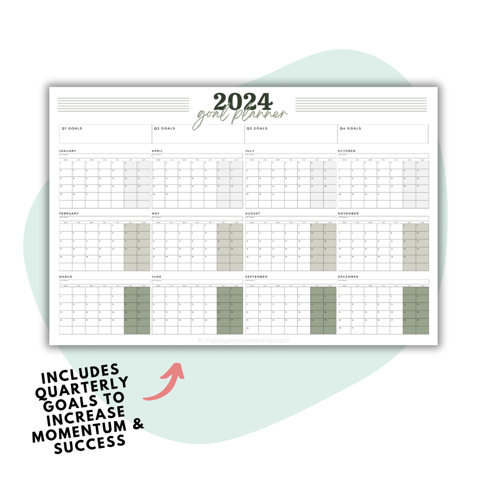 2024 Big Picture Poster Sized Wall Planner