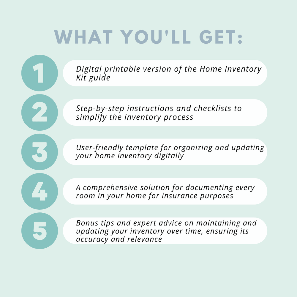 Home Inventory Kit
