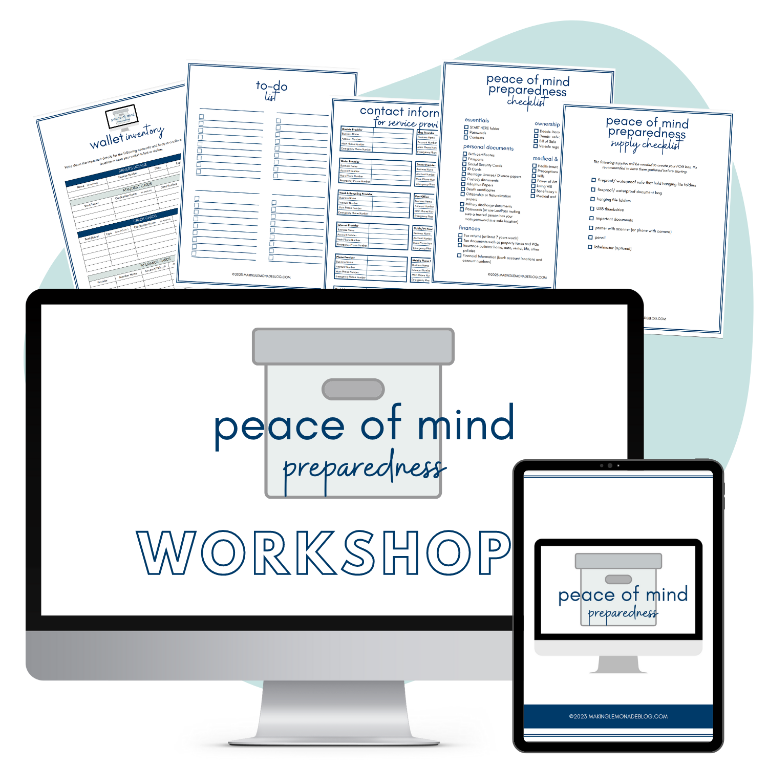 Peace of Mind Preparedness Workshop & Workbook