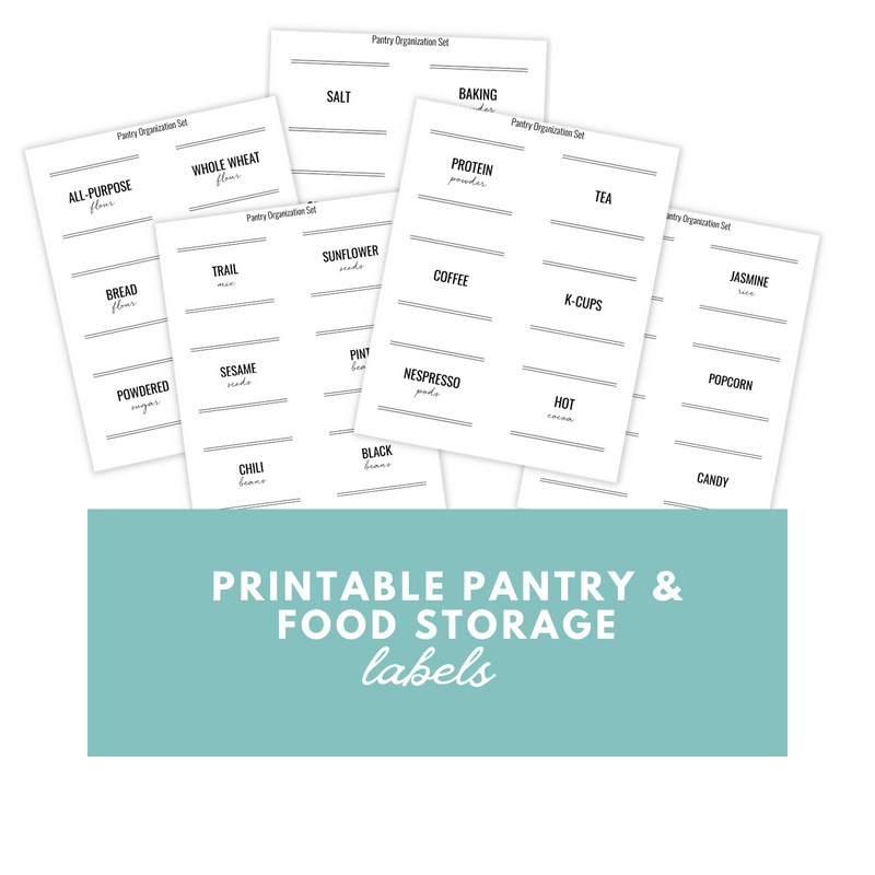 Printable Organization Labels for Your Entire Home