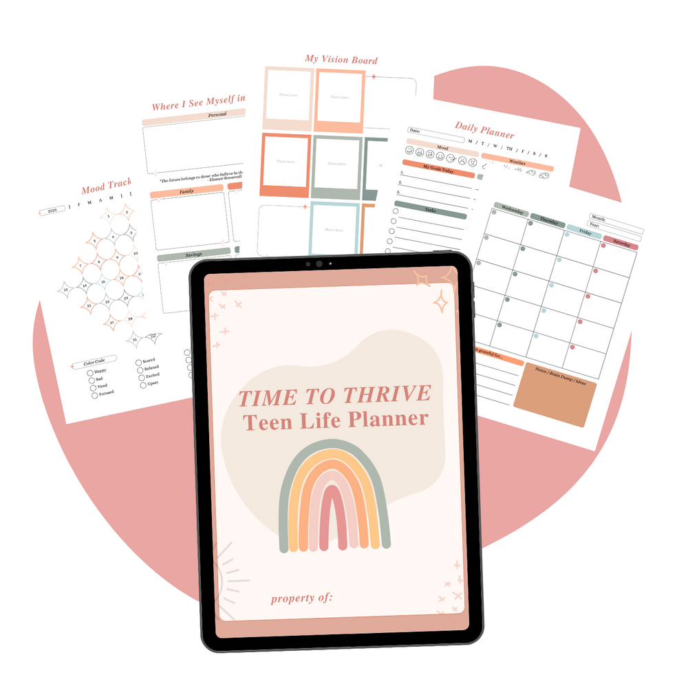 Time to Thrive Printable Planner for Teens (Undated)